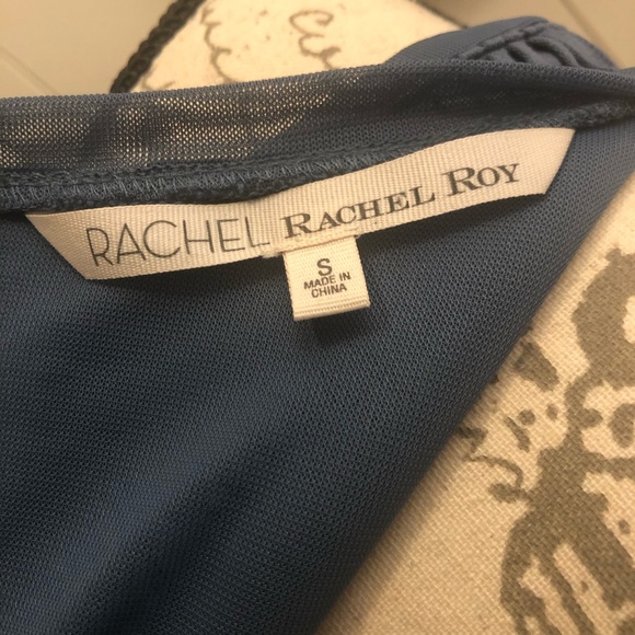 RACHEL Rachel Roy | Dresses | Rachel Roy Dress Shirred Slate Blue ...